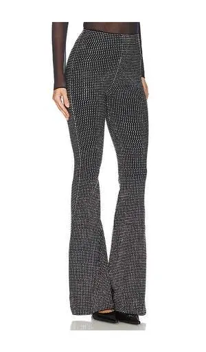 Good American Crystal Pull On Flare Leggings In . Also