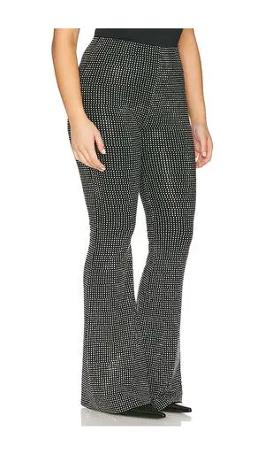 Good American Crystal Pull On Flare Leggings In . Also