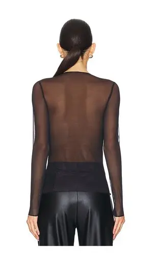 Commando Chic Mesh Long Sleeve Tee