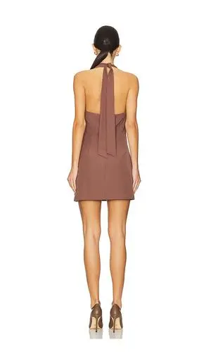 THE WOLF GANG Irida Vest Dress - Chocolate