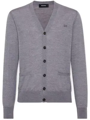 Dsquared2 Virgin Wool Cardigan - Grey