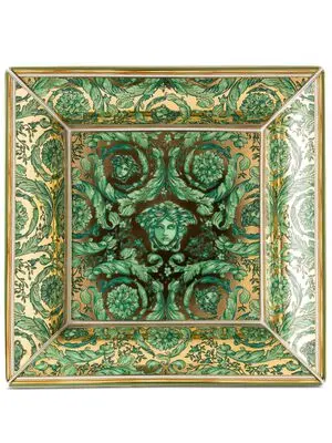 Versace X Rosenthal Medusa Garland Plate - Green