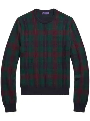 Ralph Lauren Purple Label Plaid Sweater