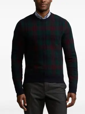 Ralph Lauren Purple Label Plaid Sweater