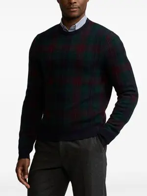 Ralph Lauren Purple Label Plaid Sweater