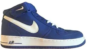 Nike Air Force 1 Mid Canvasin Sneakers Sport Royal/white