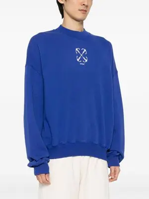 Off-White Arrows Beaded Cotton Sweatshirt
