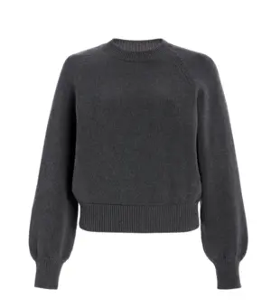 HIGH SPORT Lara Cotton Sweater Gray