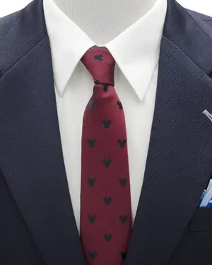CUFFLINKS, INC. Mickey Mouse Dot Silk Tie - Red