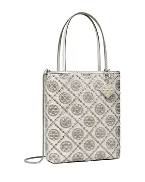 Tory Burch T Monogram Crossbody Tote - Gray