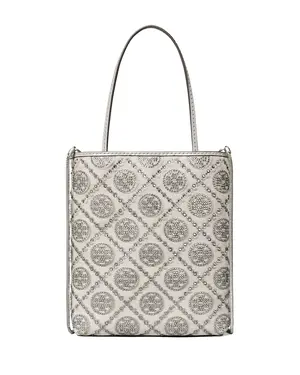 Tory Burch T Monogram Crossbody Tote - Gray