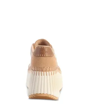 Chloé Nama Stitch Sneakers - Soft Powder