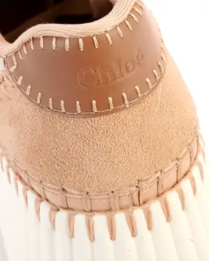 Chloé Nama Stitch Sneakers - Soft Powder