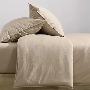 Calvin Klein Washed Percale Comforter Set, Twin/twin Xl Camel Brown