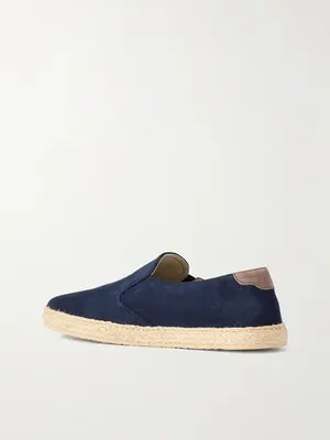 Brunello Cucinelli Suede Espadrilles - Blue