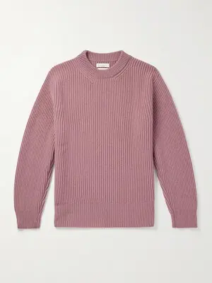 Richard James Ribbed Wool Crewneck Sweater