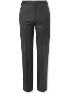 TOM FORD O'connor Birdseye Textured-wool Suit Trousers