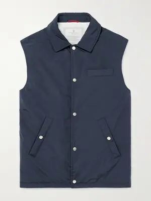 Brunello Cucinelli Shell Gilet - Blue
