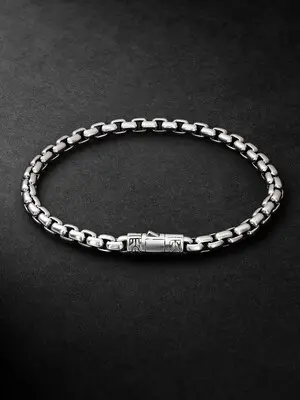 John Hardy Sterling Box Chain Bracelet - Silver