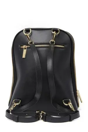 BELLE & BLOOM 5th Ave Leather Backpack - Black