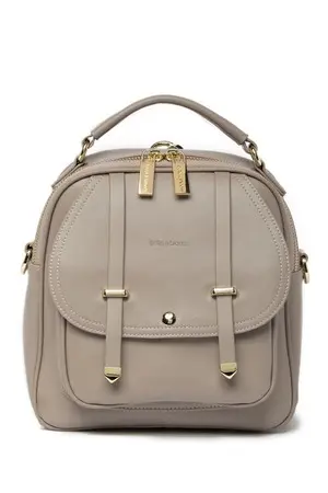 BELLE & BLOOM Belle & Bloom Camila Leather Backpack Grey