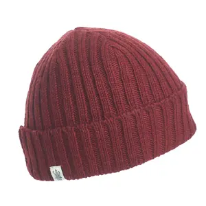 NIRVANNA DESIGNS Clyde Rib Fold Cap - Burgundy