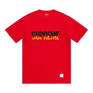 Supreme Flames Tee - Red