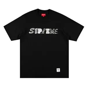 Supreme Collage Logo Short-sleeve Top - Black