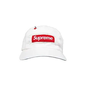 Supreme Zip Mesh Camp Cap - White