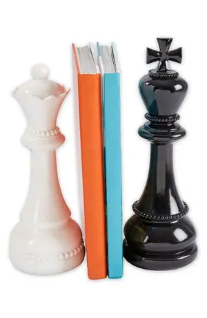 BEY-BERK The Gambit Set Of 2 Bookends