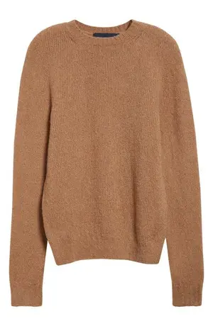 Thom Sweeney Felted Wool & Cashmere Blend Sweater - Camel
