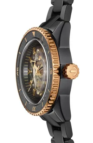 RADO Captain Cook High Tech Ceramic Skeleton Bracelet Watch