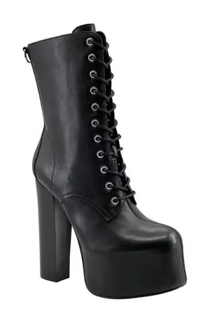 ZIGI Adara Lace-up Platform Boot - Black