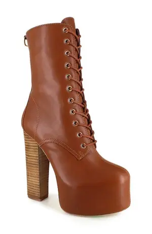 Women's Platform Lace Up Boots