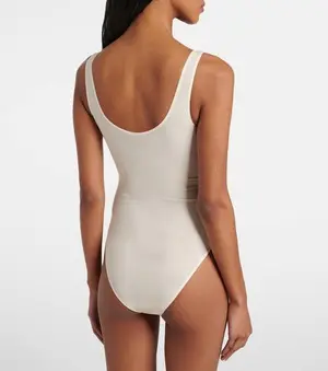 THE ROW Mandie Silk-blend Bodysuit - White