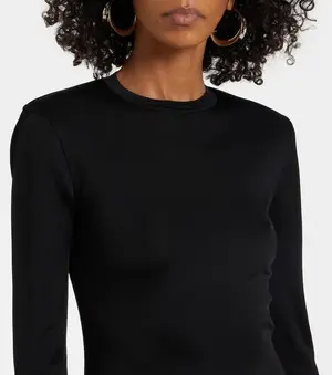 Saint Laurent Knitted Minidress - Black