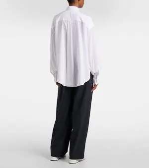 Brunello Cucinelli Monili Embellished Silk Shirt