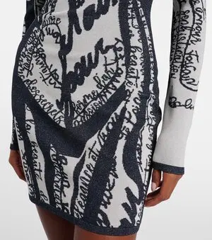 Balmain Knitted Minidress - Grey