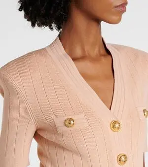 Balmain Knitted Minidress - Neutrals