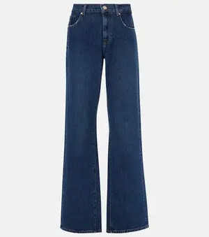 7 For All Mankind High-rise Flared Jeans - Blue