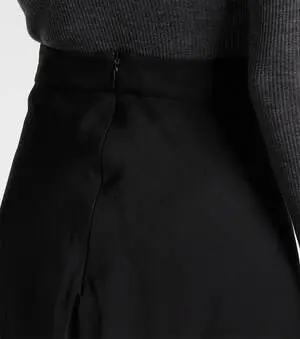 Brunello Cucinelli Silk Midi Skirt