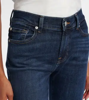 7 For All Mankind Low-rise Bootcut Jeans - Blue