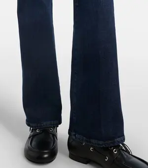 7 For All Mankind Low-rise Bootcut Jeans - Blue