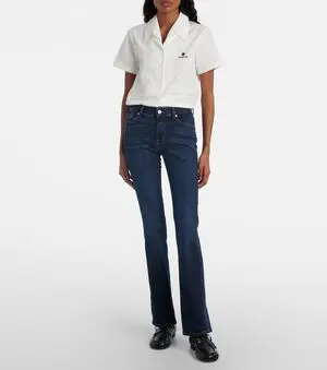 7 For All Mankind Low-rise Bootcut Jeans - Blue