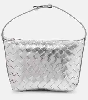 Bottega Veneta Silver Tone Shoulder Bags For Women