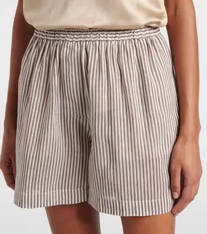 Brunello Cucinelli Linen And Silk Bermuda Shorts