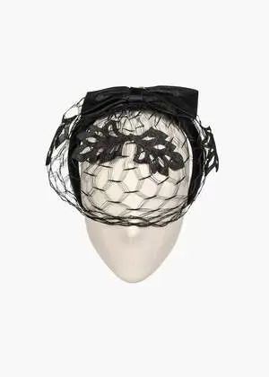 JENNIFER BEHR X New York Vintage Maida Headpiece - Black