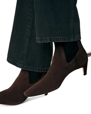 REFORMATION Roberta Ankle Boots - Boss Suede