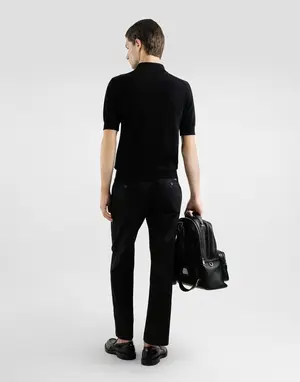 Dolce & Gabbana Cotton Polo-shirt With Logo Tag - Black