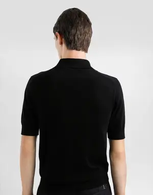 Dolce & Gabbana Cotton Polo-shirt With Logo Tag - Black